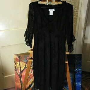 CDC | Dresses | Cdc Petites Black Lace Dress | Poshmark